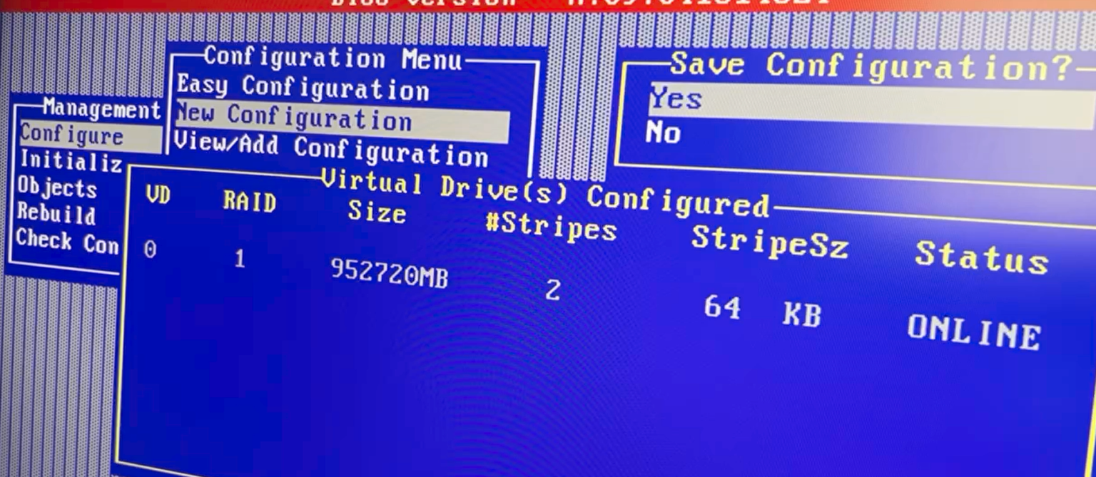 INTEL Embedded Server RAID Technology II 服务器板载RAID阵列设置图文教程